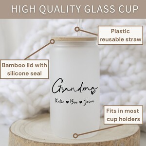 Personalized Grandma Cup With Names, Grandma Coffee Cup, Custom Grandma ...