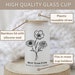 Best Team Ever Glass Cup, Personalized Birth Month Flower Bouquet Iced ...