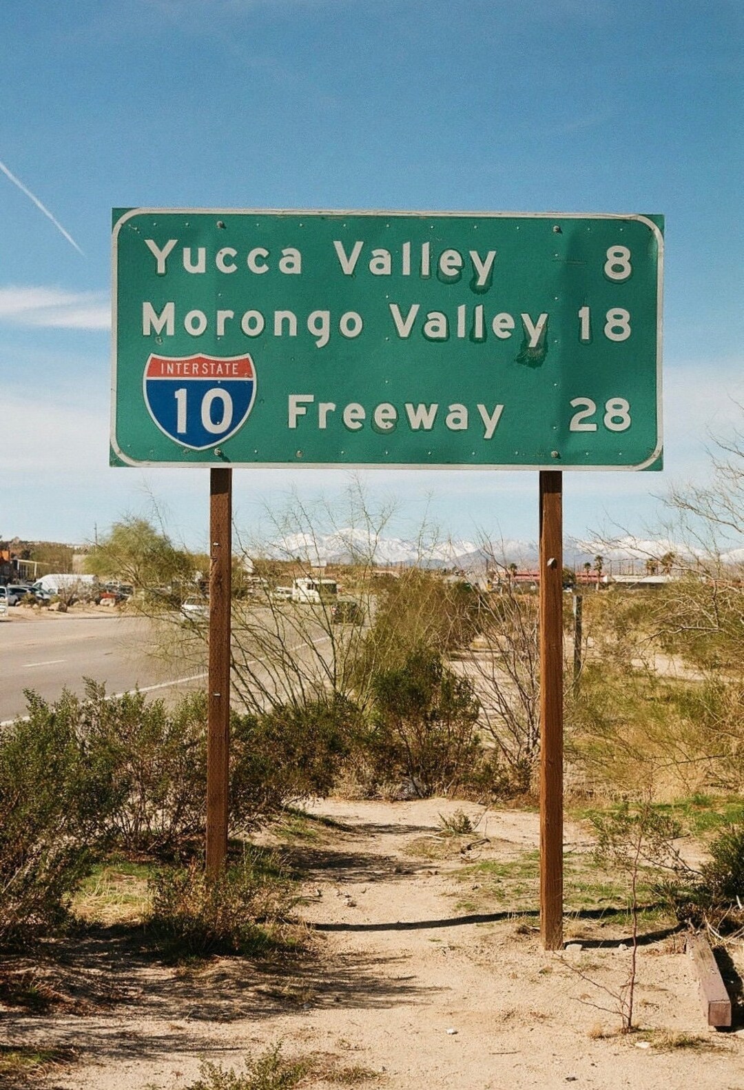 In the Desert Freeway Sign - Etsy