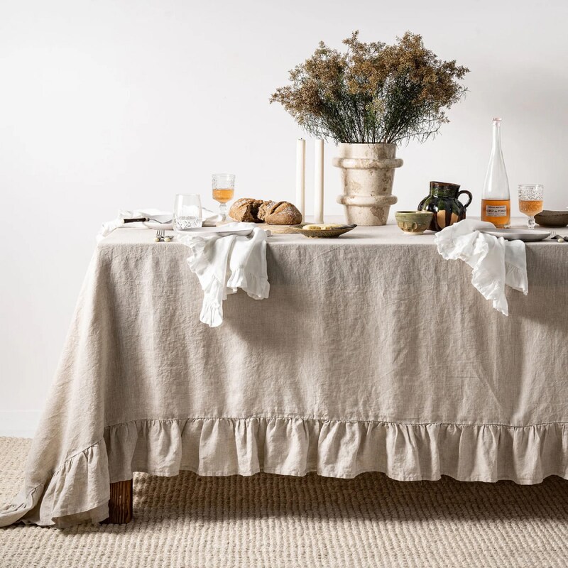 Ruffled Tablecloth - Etsy