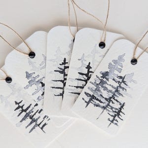 Hand Painted Christmas Gift Tags, Set of 5 - Etsy