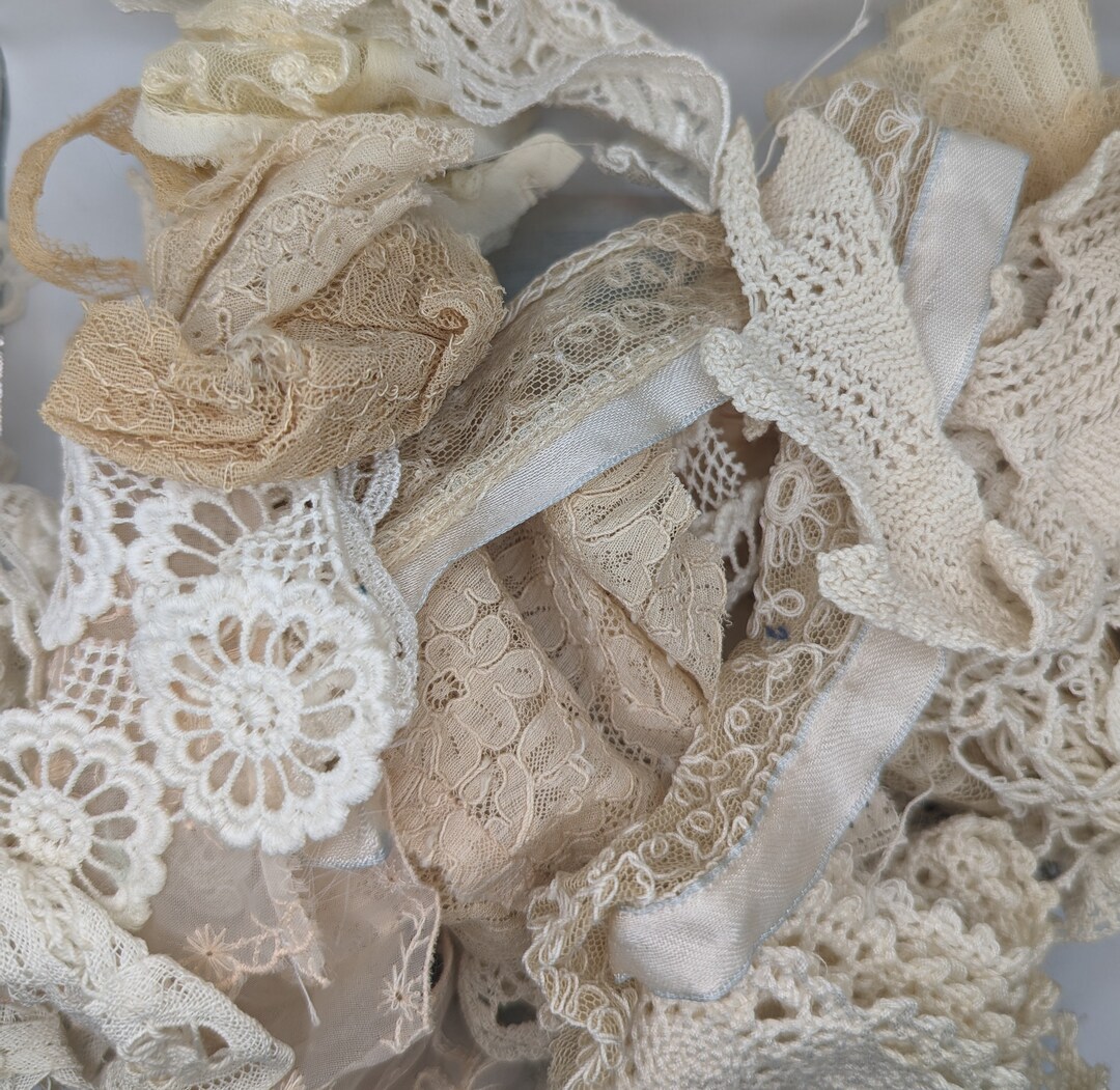Vintage Lace Scraps Bundle - Etsy Australia