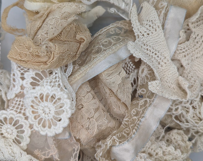Vintage Lace Scraps Bundle - Etsy Australia