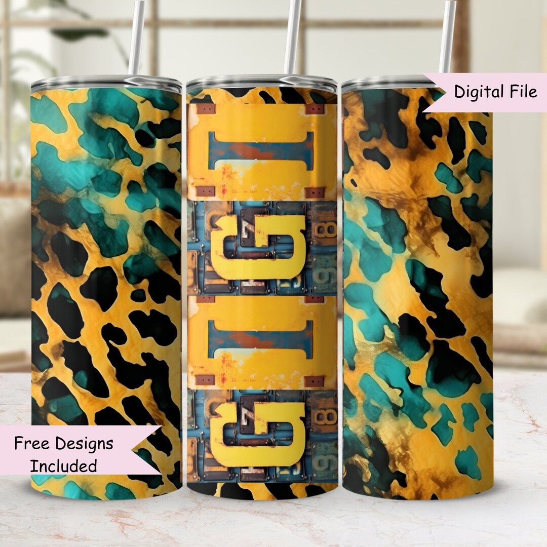 License Plate Gigi Tumbler Wrap PNG Sublimation 20oz 30oz Skinny ...