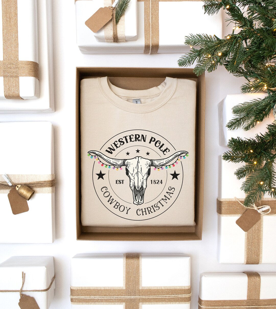 Cowboy Christmas, Cowboy Christmas Sweater, Western Christmas Sweater ...