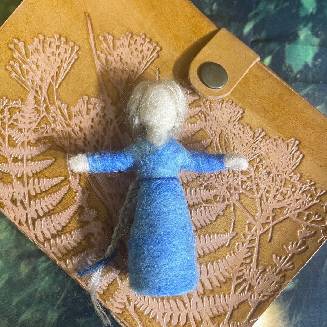 Story Doll - Mini Blonde Caucasian. Needle Felted, Wool, Handmade ...