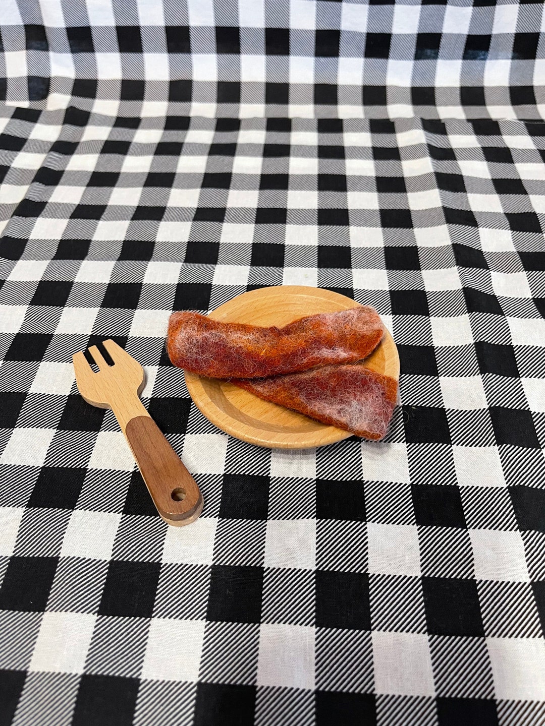 Bacon Slices Felt Play Food, Kitchen, Montessori, Sensory Friendly ...