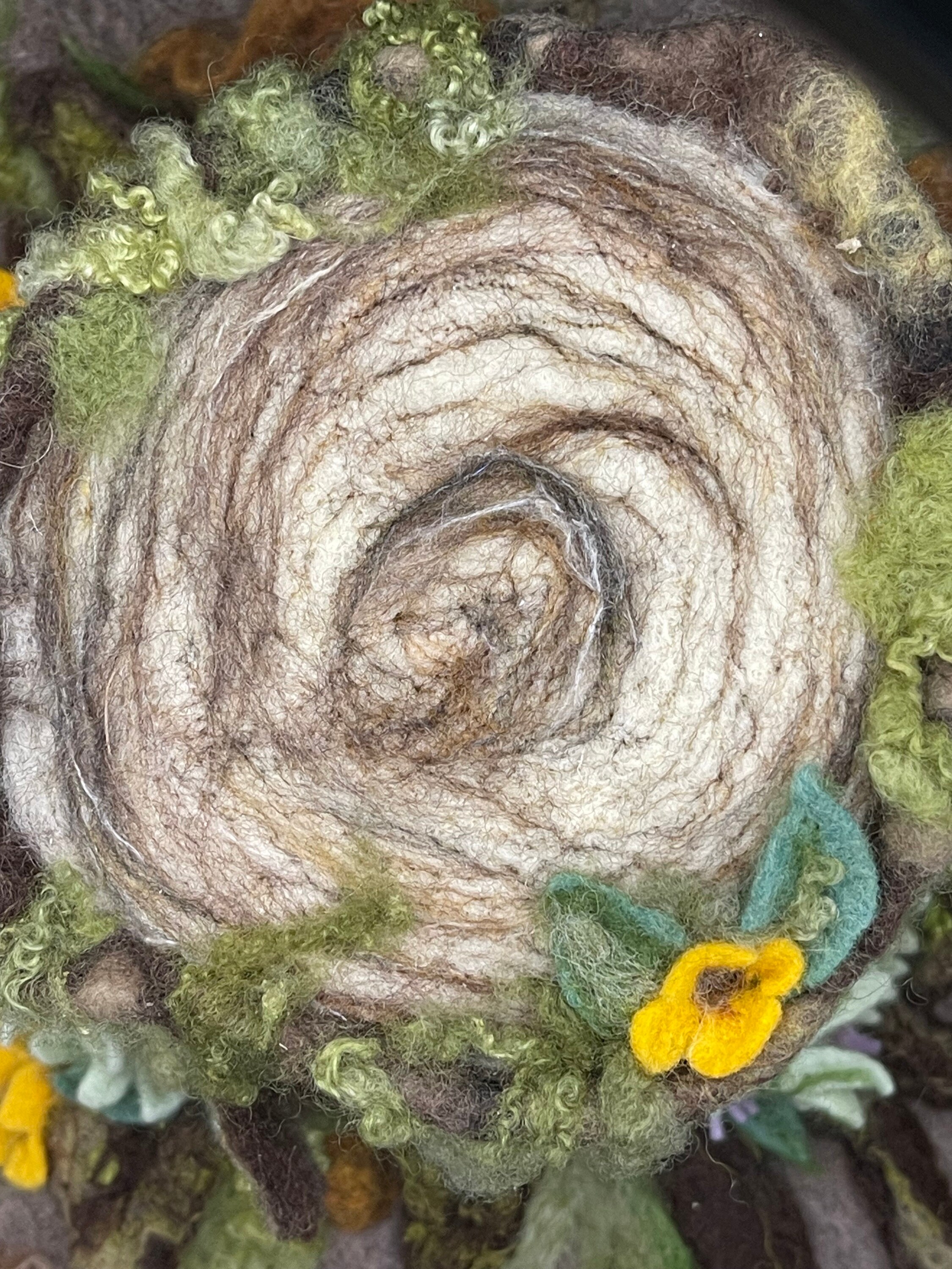 Enchanted Tree Stump Sculpture Needle Felted, Wool, Fantasy ...