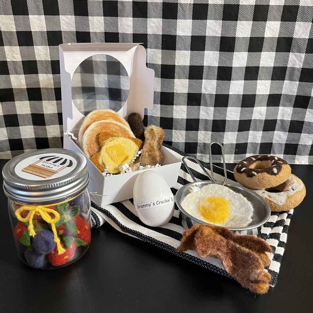 Breakfast Grocery Bundle - Felt Play Food, Kitchen, Montessori, Sensory ...