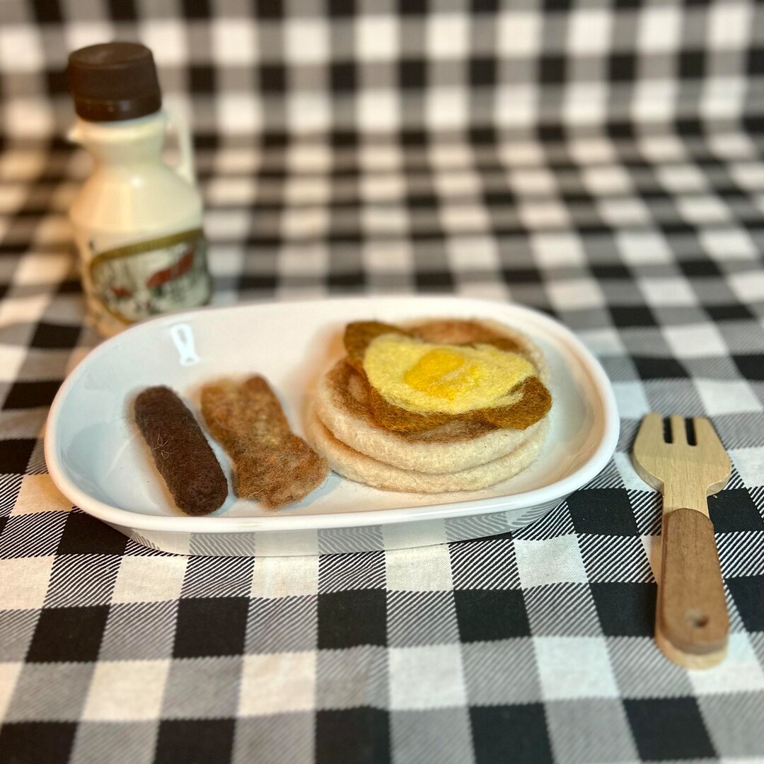 Pancake Breakfast - Felt Play Food, Kitchen, Montessori, Sensory ...