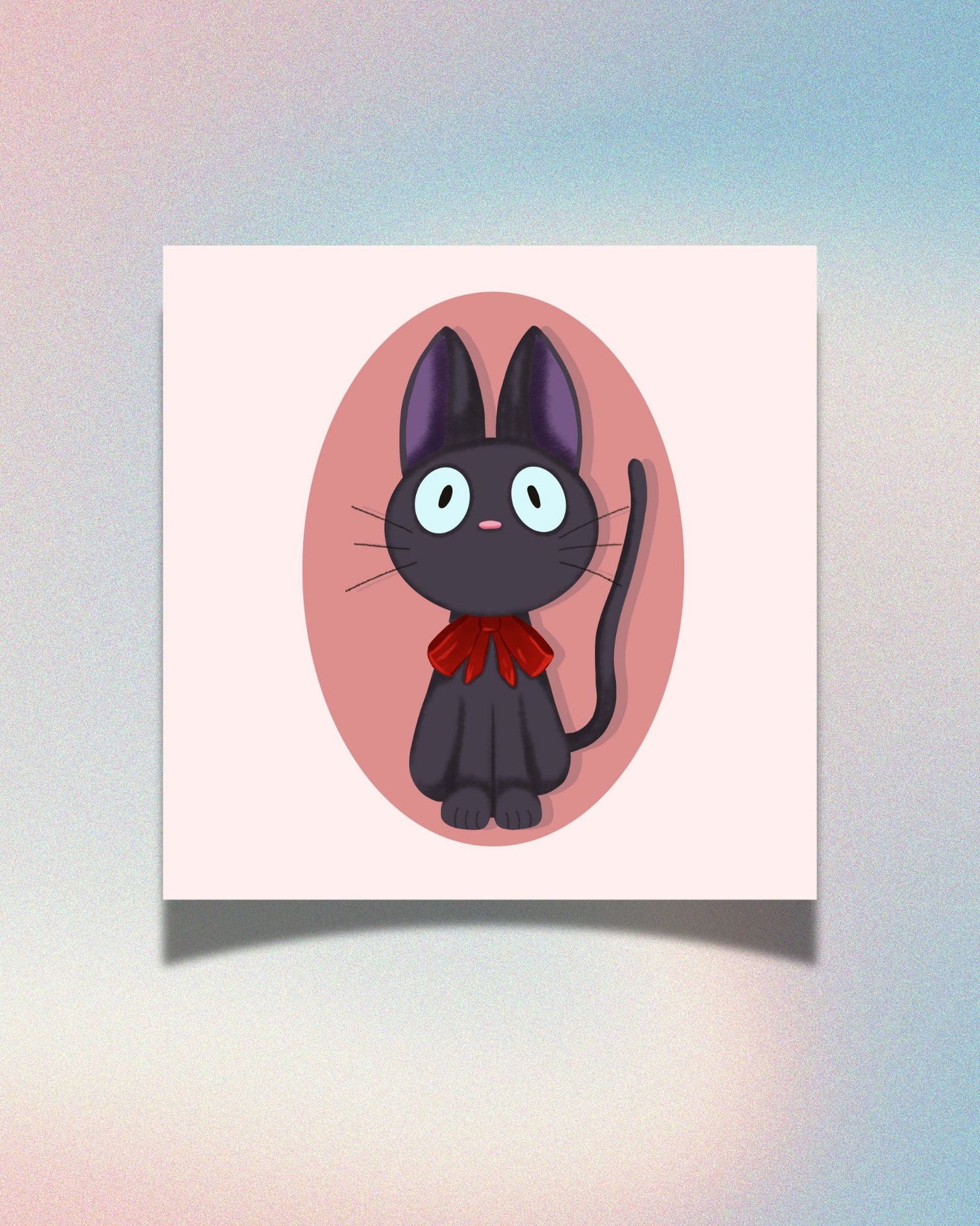 Jiji Art Print Studio Ghibli Art Print Wall Art Kawaii Art Print ...