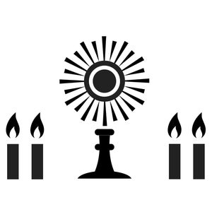 Blessed Sacrament in Monstrance Printable Pumpkin Carving Template ...