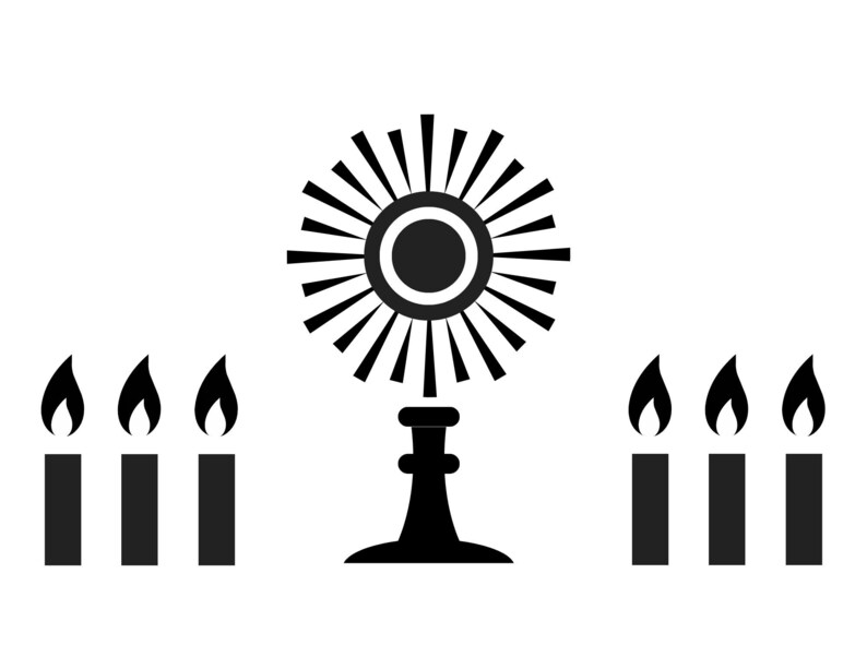 Blessed Sacrament in Monstrance Printable Pumpkin Carving Template ...