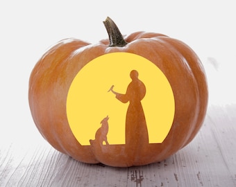 Miraculous Medal Printable Pumpkin Carving Template | Catholic Saint ...