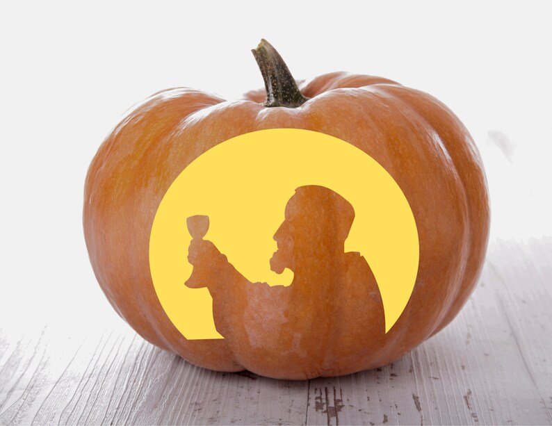 Saint Padre Pio Printable Pumpkin Carving Template | Catholic Men Saint ...