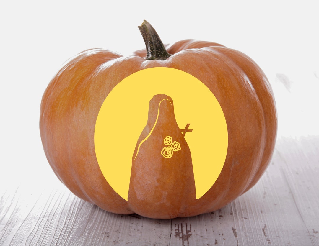 Saint Therese Printable Pumpkin Carving Template | Catholic Women Saint ...