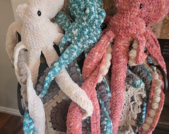 Whimsical Giant Crochet Octopus Plush Handmade Ocean Decor - Etsy