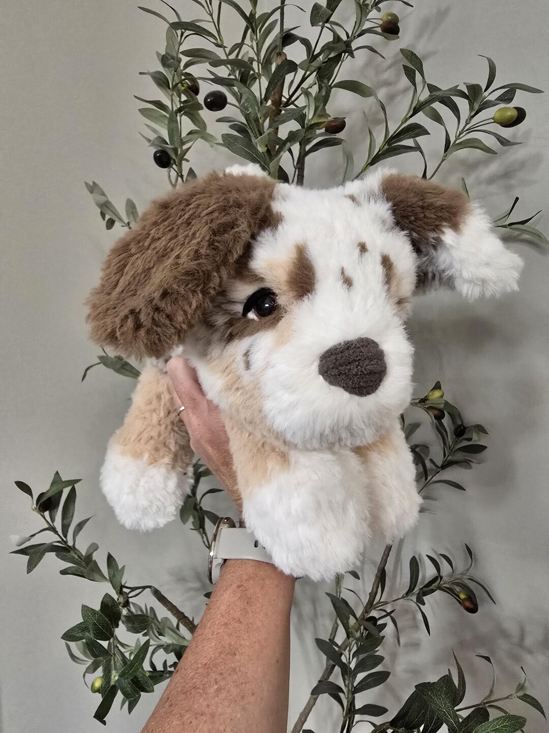 Dog Stuffy: Fluffy Yarn Dog Plush - Etsy