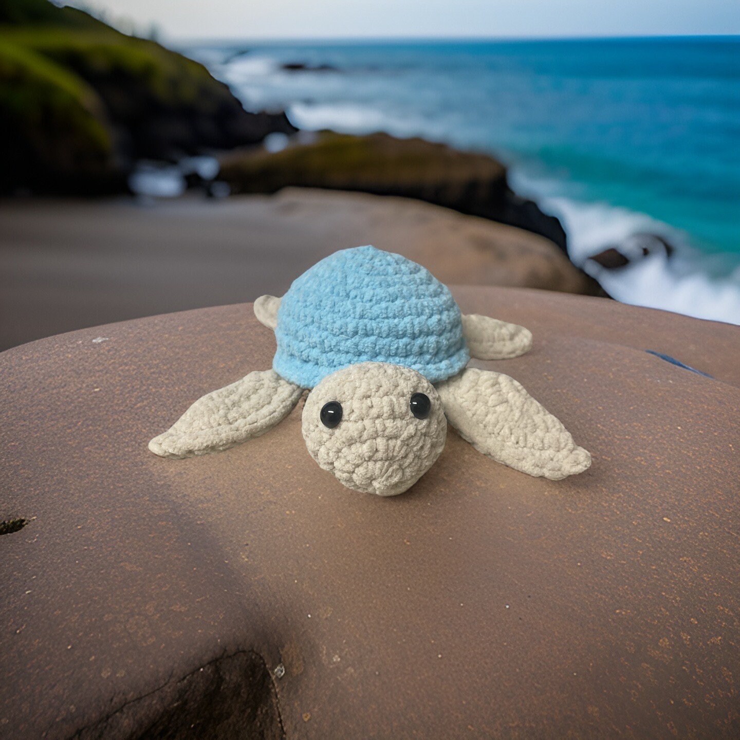 Plushie Crochet Sea Turtle 6 Inch - Etsy