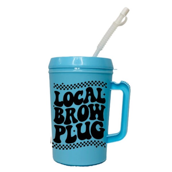 Custom Mug With Straw Etsy