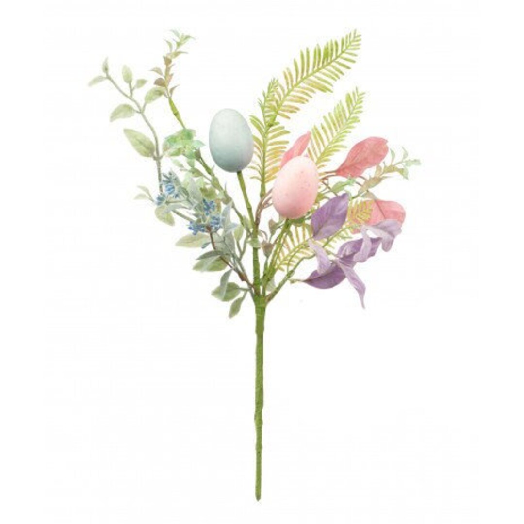 18 Inch Egg Mixed Leaves Spring Easter Spray Pick - Etsy