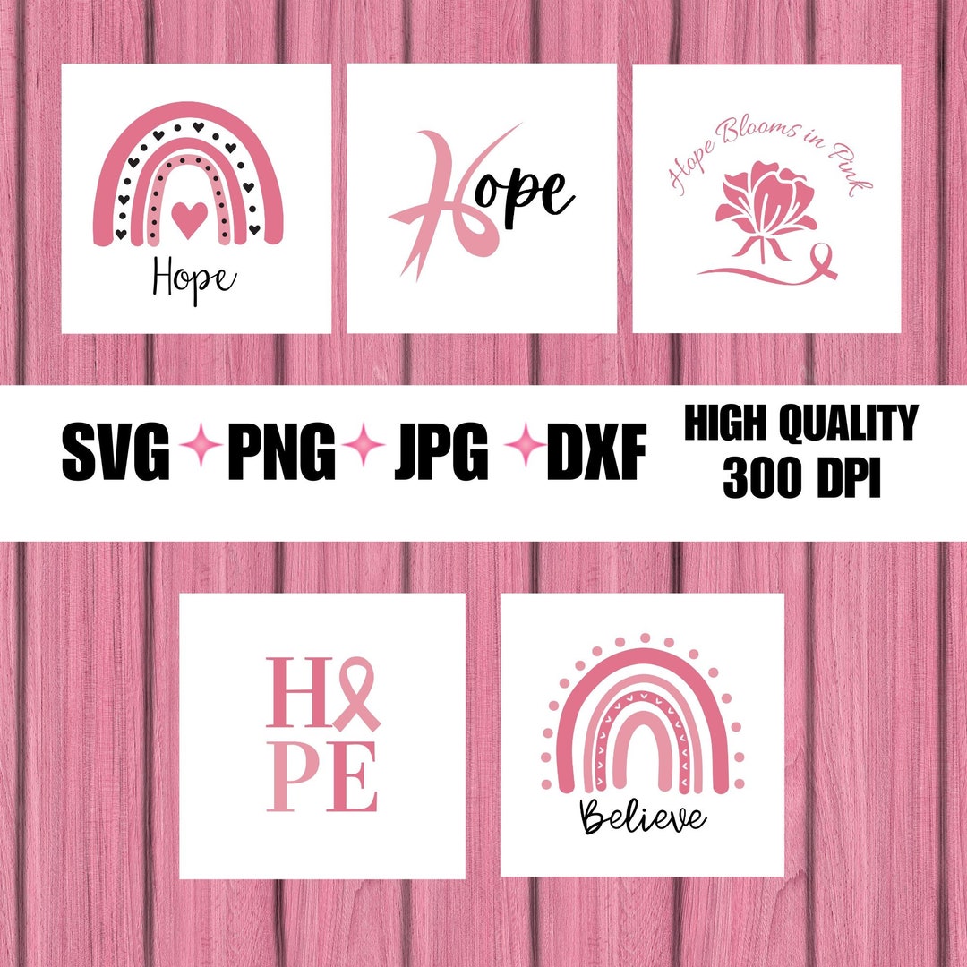 Svg Breast Cancer Awareness Png Pink Ribbon JPG Hope Clip Art Cancer ...