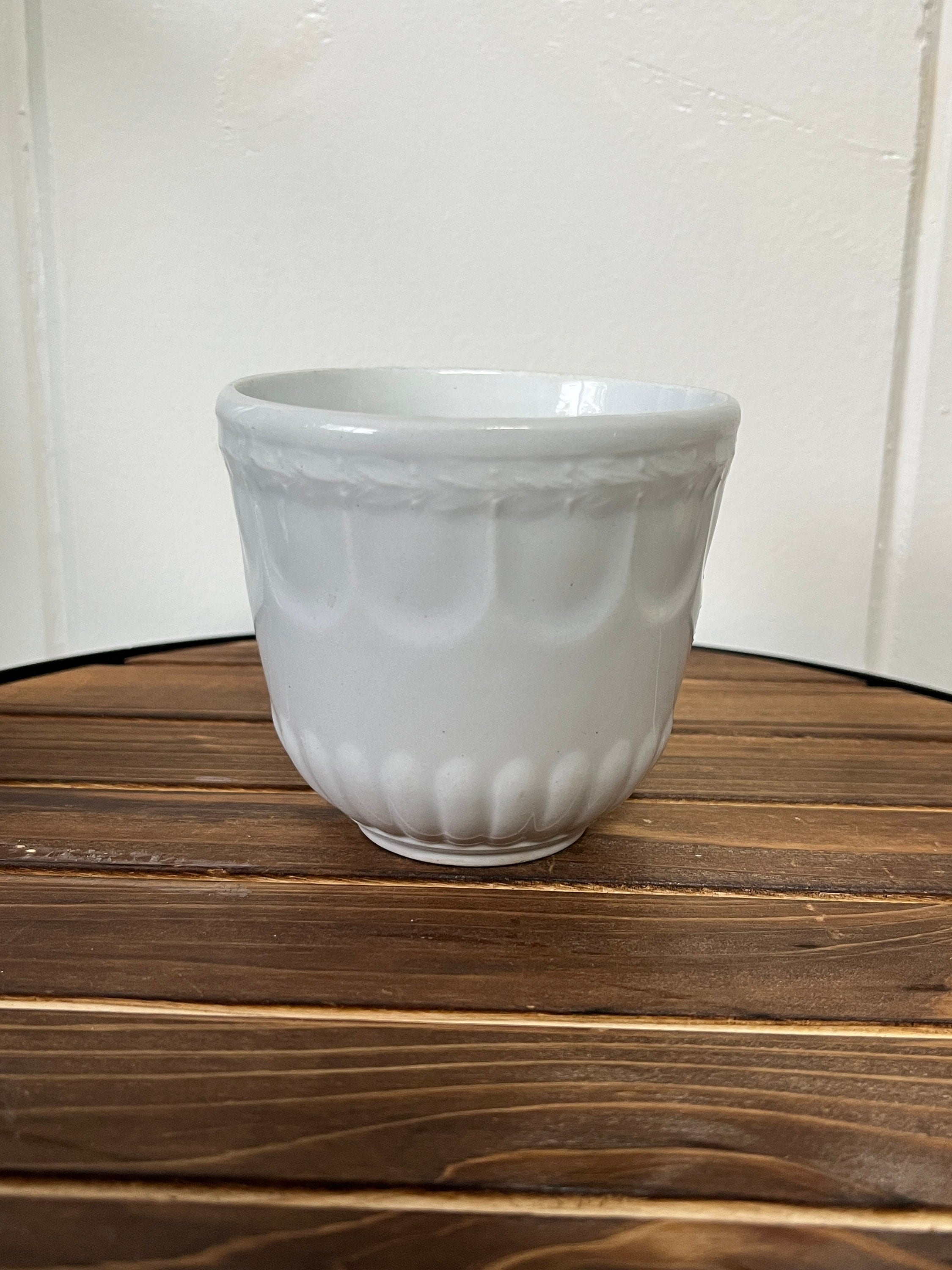 Laurel Wreath Handleless Ironstone Mug/cup - Etsy