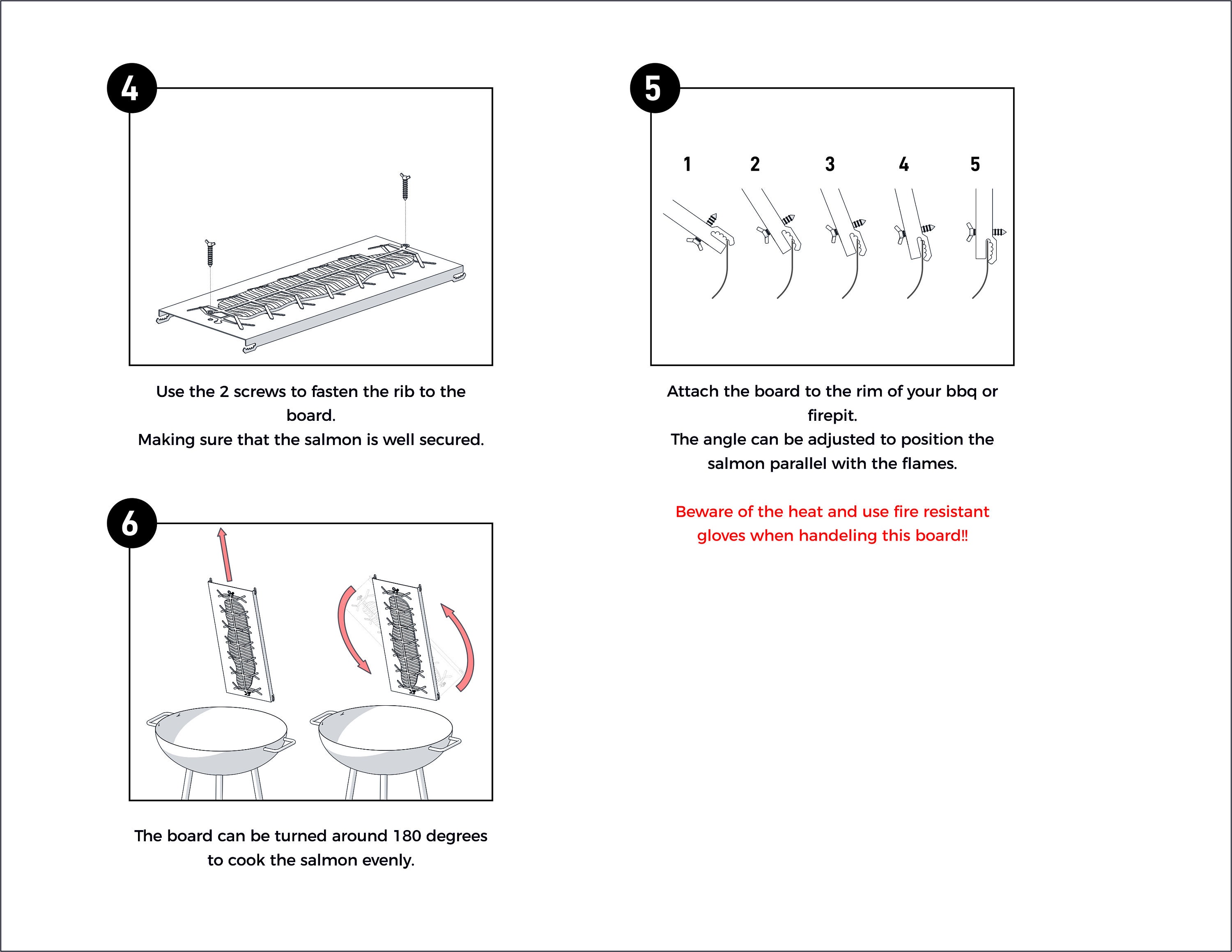 Salmon Flame Board - Best Gift for Any Occasion: Wedding, Foodies ...