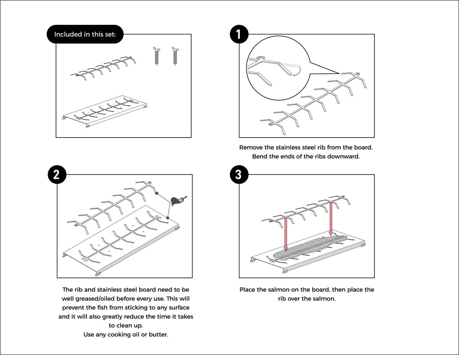 Salmon Flame Board - Best Gift for Any Occasion: Wedding, Foodies ...