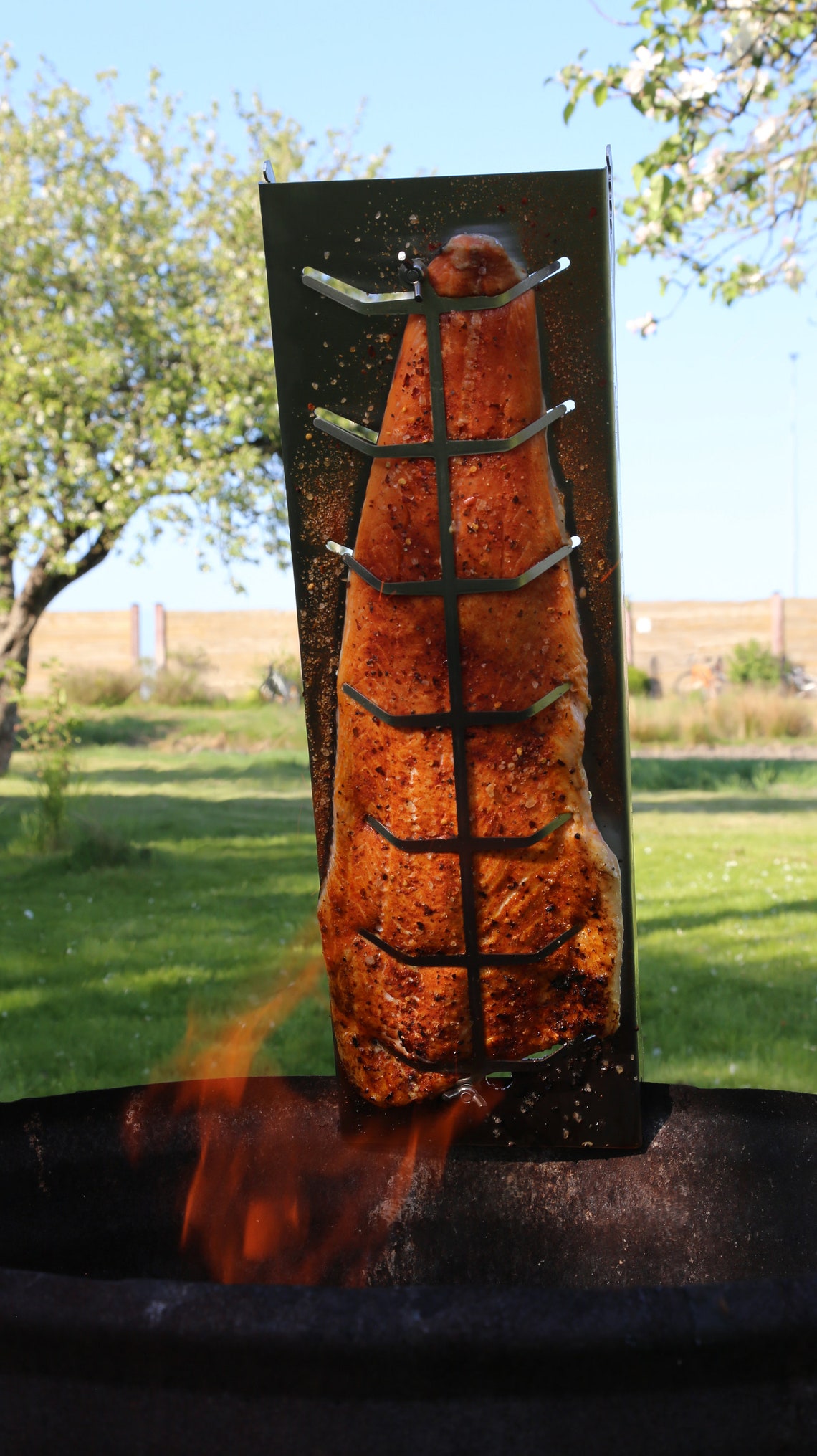 Salmon Flame Board - Best Gift for Any Occasion: Wedding, Foodies ...