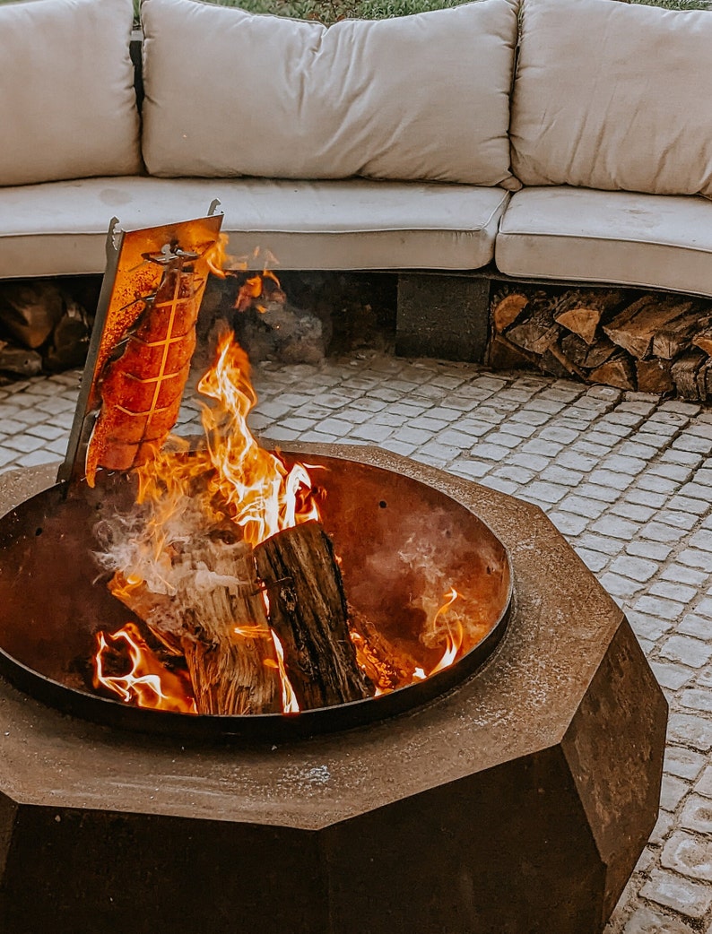 Steel Firepit 'diamond', Fire Pit, Firewood, Campfire, Outdoor, Grill ...