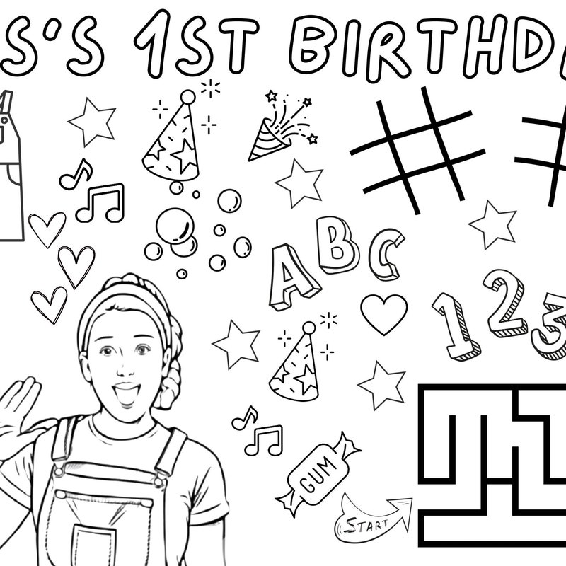 Ms Rachel Coloring Pages - Etsy