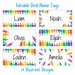 Colored Pencil Classroom Desk Name Tags, Rainbow Student Desk Labels ...