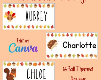 Colored Pencil Classroom Desk Name Tags, Rainbow Student Desk Labels ...