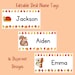 Fall Themed Classroom Desk Name Tags, Student Desk Name Labels ...