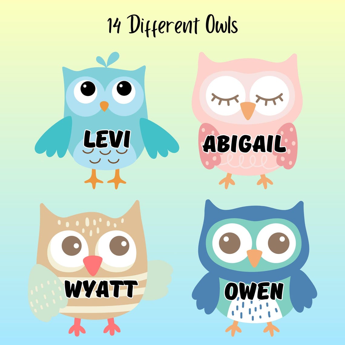 Owl Classroom Name Tags, Owl Student Desk Labels, Cute Locker Labels ...