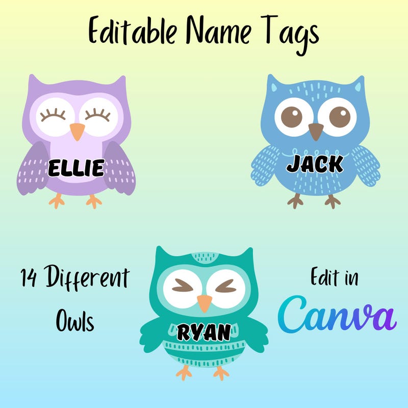 Owl Template - Etsy