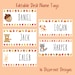 Fall Themed Classroom Desk Name Tags, Student Desk Name Labels ...