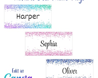 Editable Classroom Desk Name Tags, Student Desk Name Labels, Colorful ...