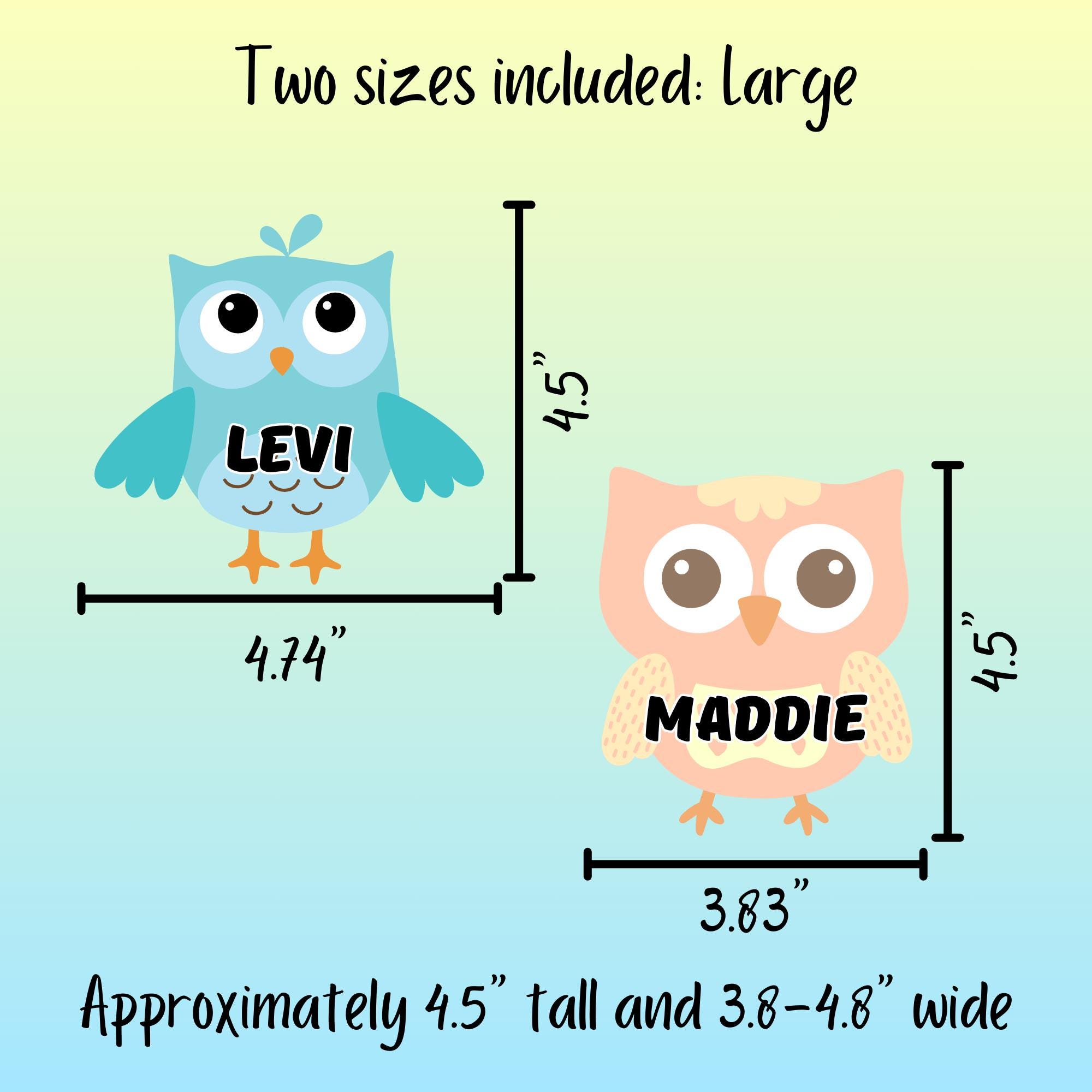 Owl Classroom Name Tags, Owl Student Desk Labels, Cute Locker Labels ...
