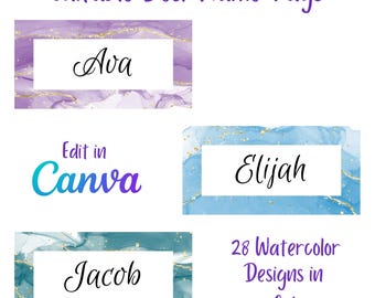 Fall Themed Classroom Desk Name Tags, Student Desk Name Labels ...