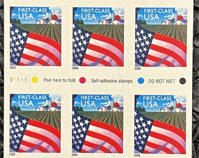 Farm Flag 34c First-class Postage Stamps Vintage Collectibles 2000 - Etsy