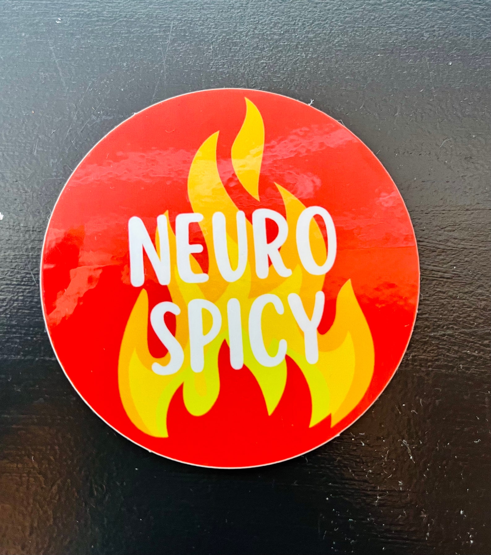 Neuro Spicy Circle Sticker - Etsy