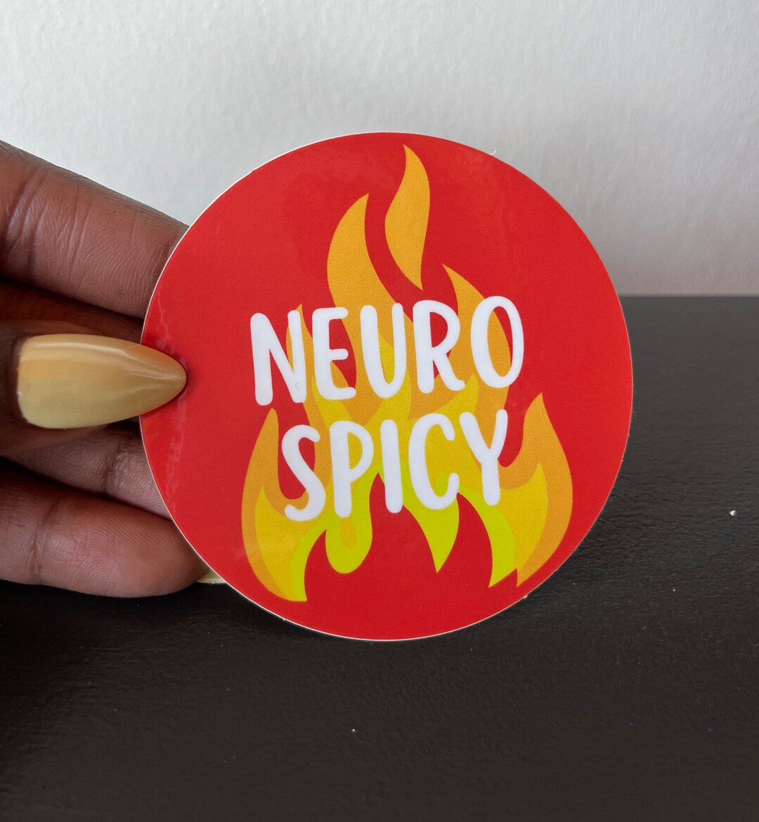 Neuro Spicy Circle Sticker - Etsy