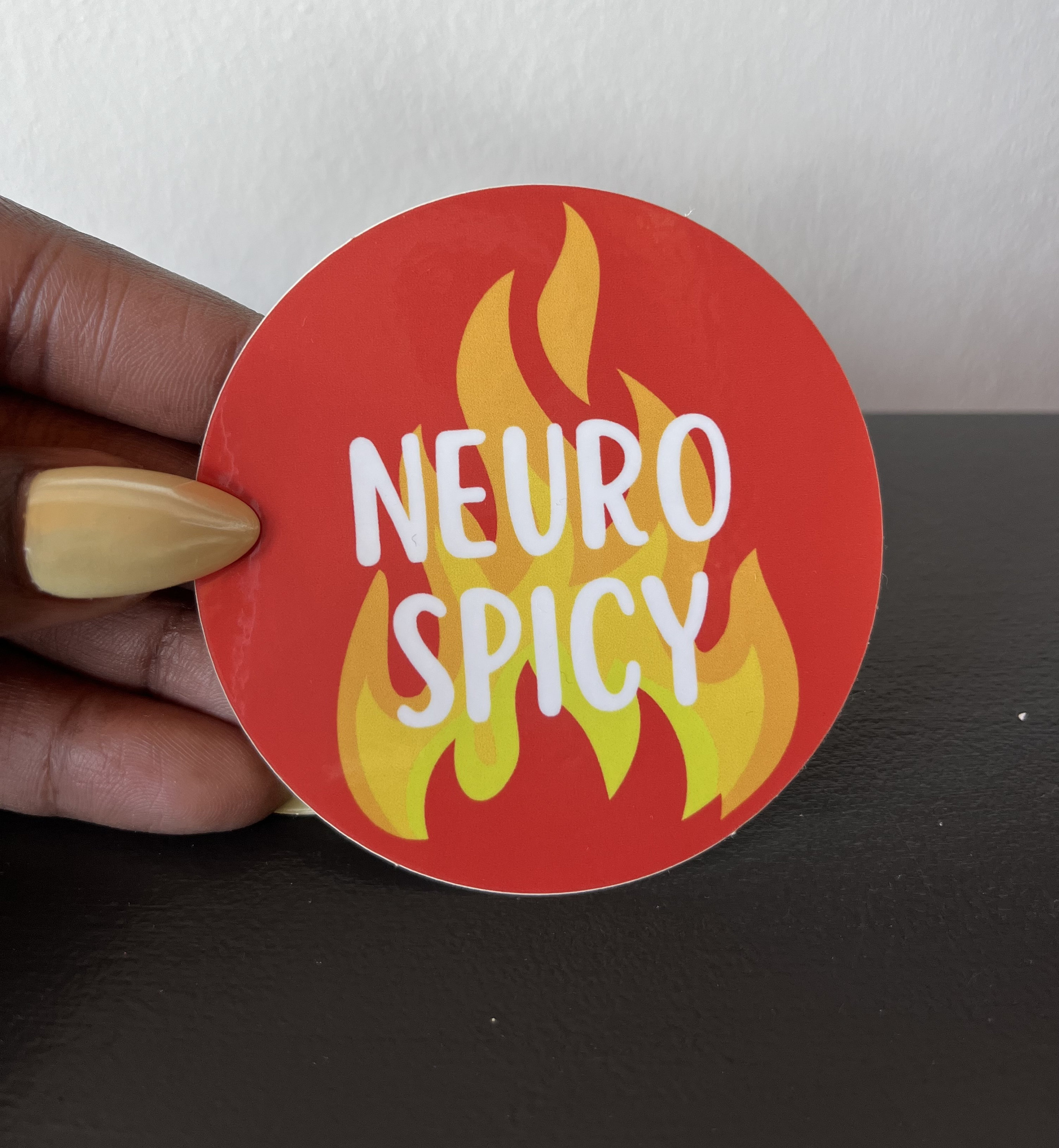 Neuro Spicy Circle Sticker - Etsy