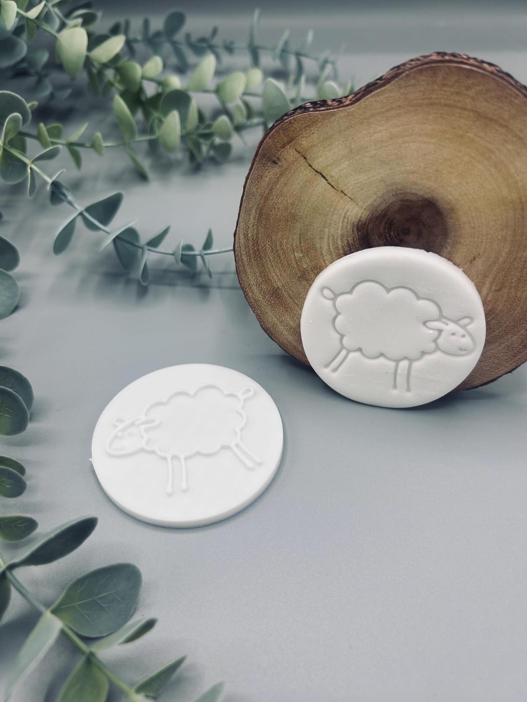 Sheep Outline Drawing - Fondant Icing Cookie Cupcake Stamp / Embosser ...