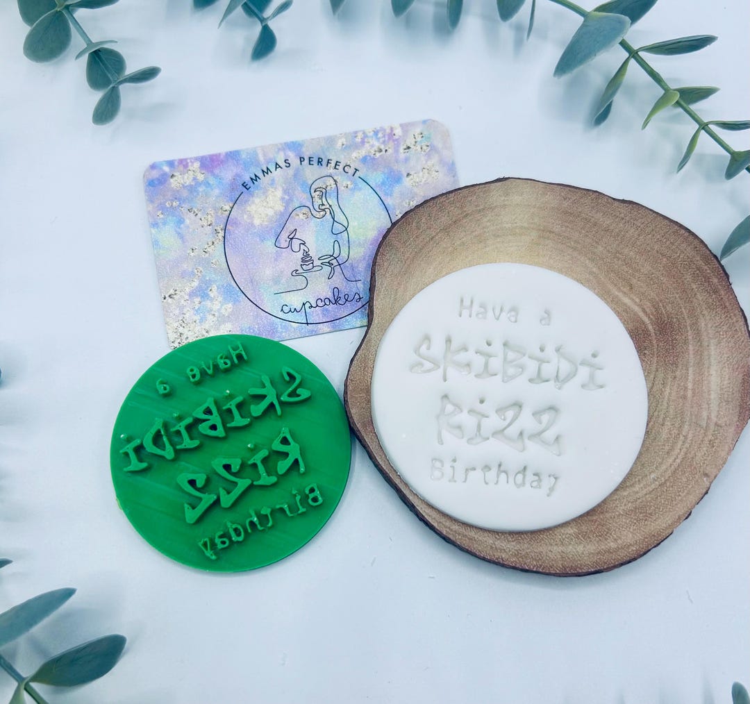 Have a Skibidi Rizz Birthday Gen Z Teen Meme Inspired Fondant Icing ...