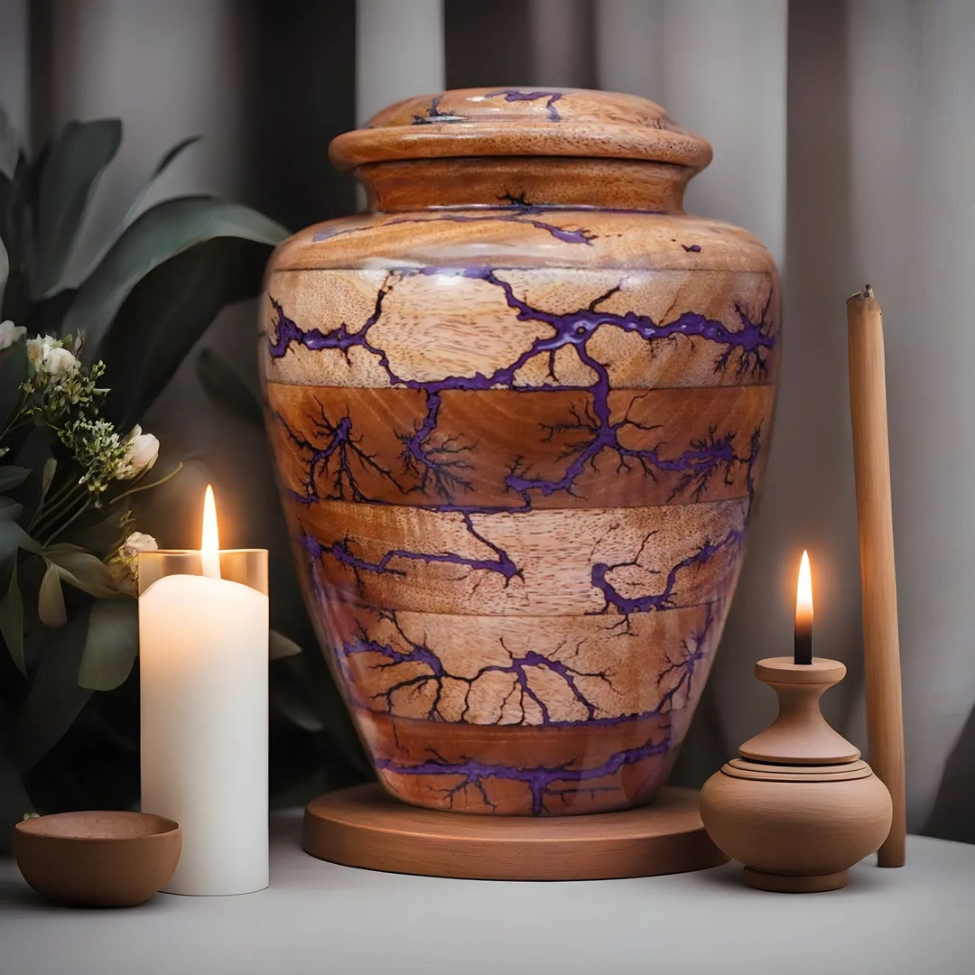 Best Urn for Human Ashes Large Wooden Urn for Cremation Adult Urn Box ...