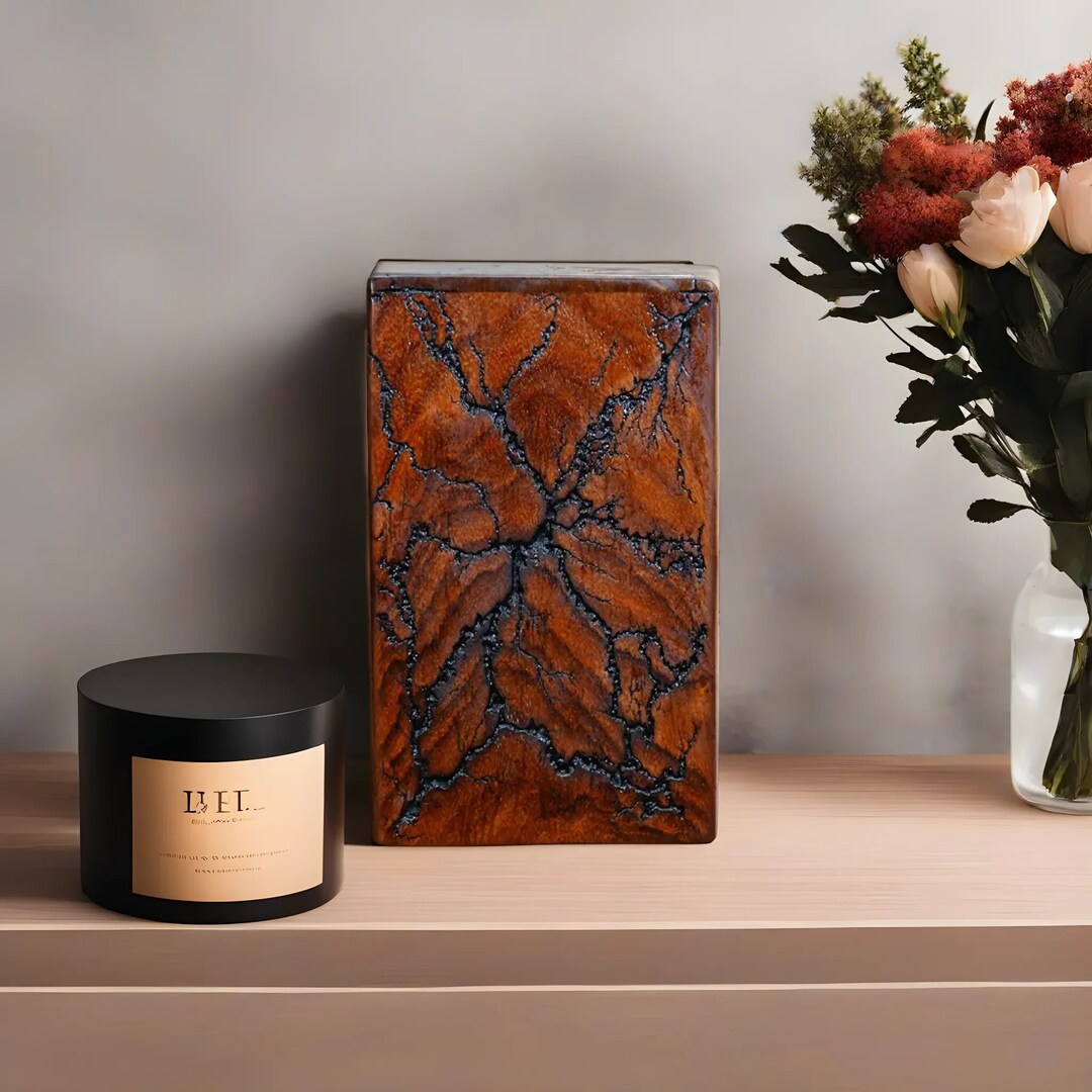Urn for Cremation Tree of Life Urn for Male Wooden Urn for Ashes Box ...