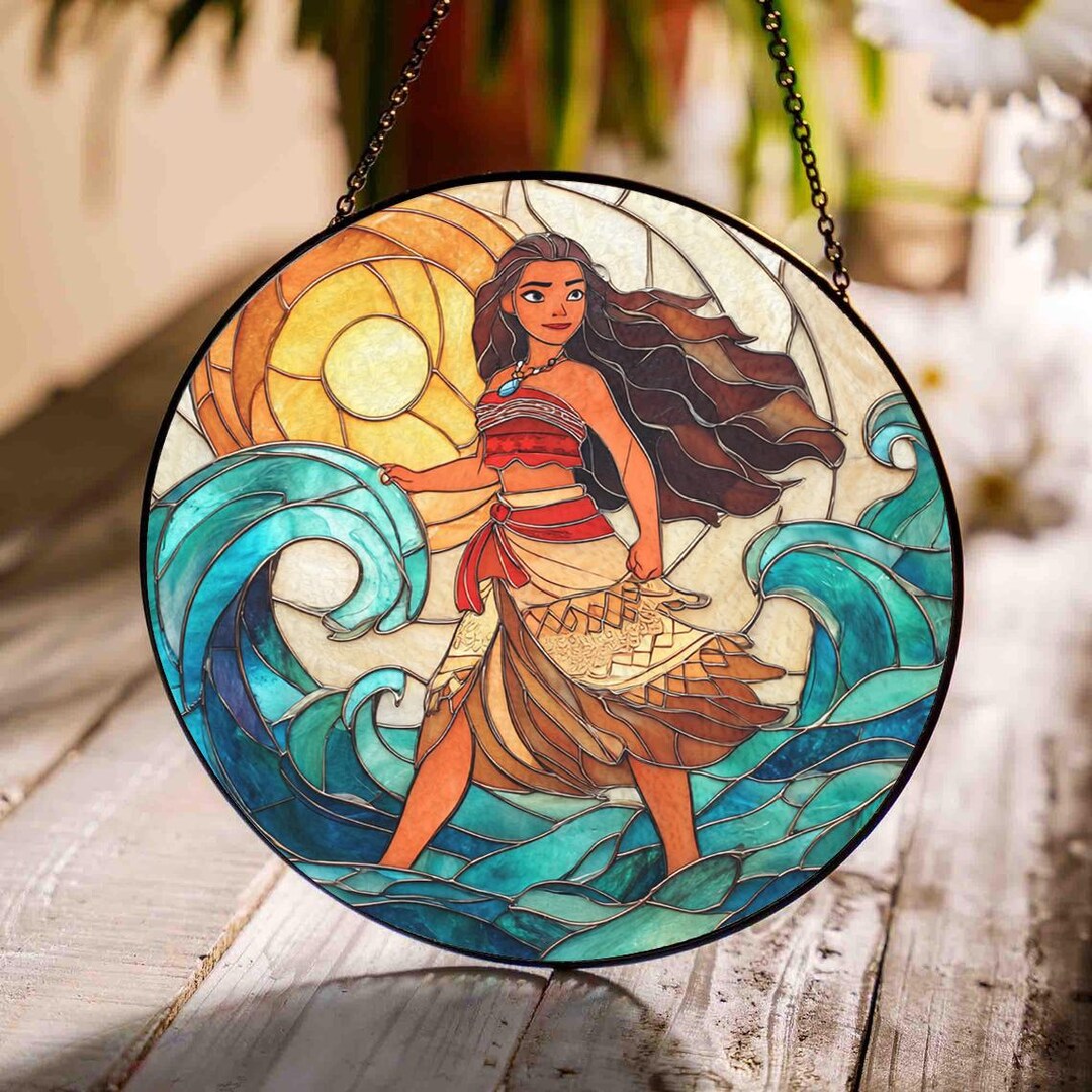 Moana Ocean Princess Acrylic Suncatcher, Inspired Window Decor ...